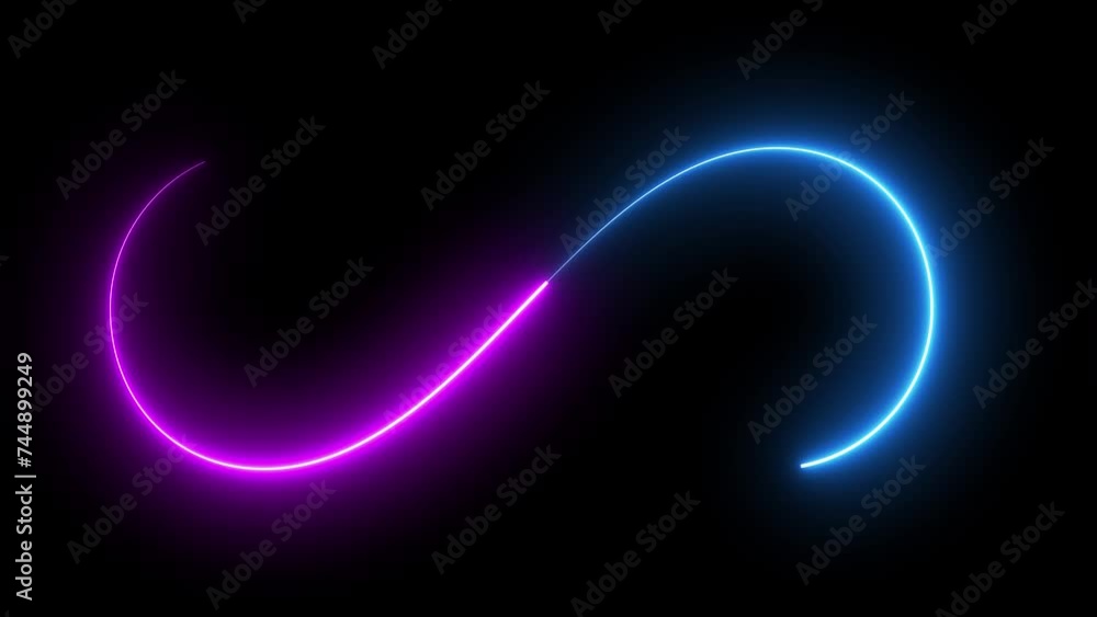 infinity neon looping animated icon infinity neon icon animated 4k ...