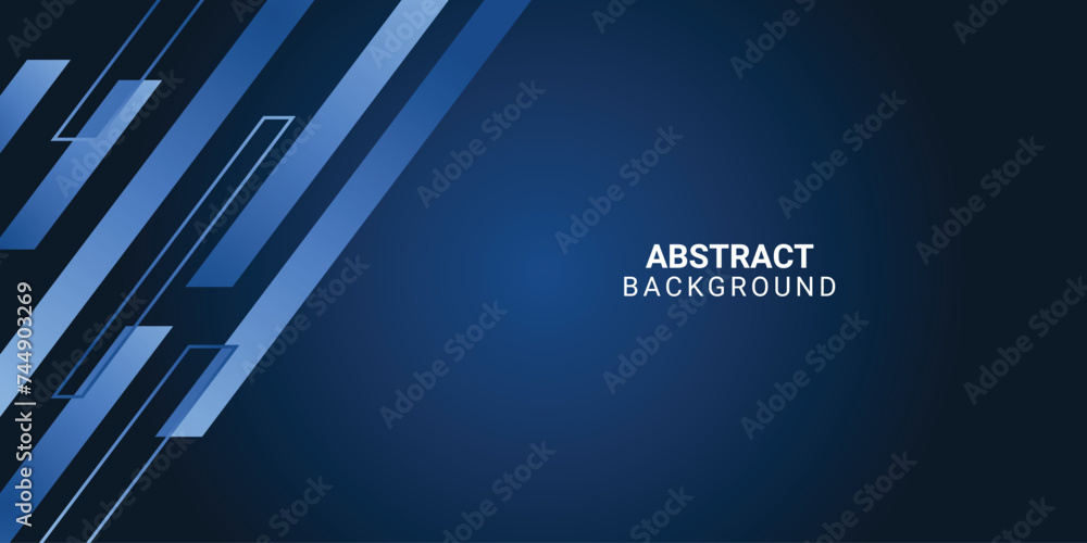 Blue and blue abstract banner background. Modern abstract blue gradient ...