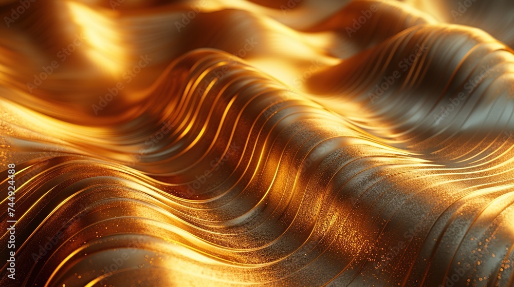Premium background design with digital line pattern (texture) in gold ...