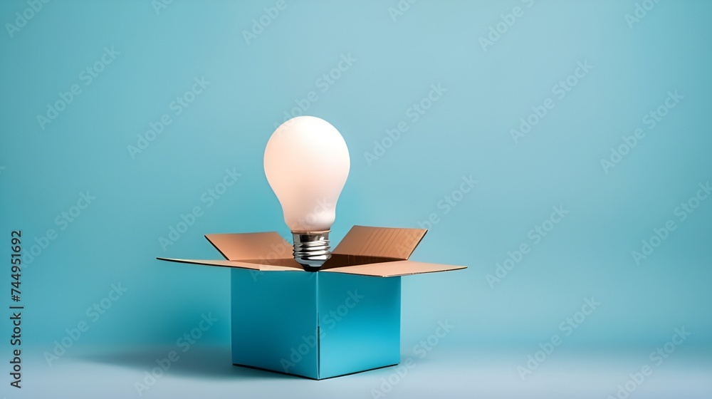 Thinking outside the box, creative thinking, brainstorming, content ...