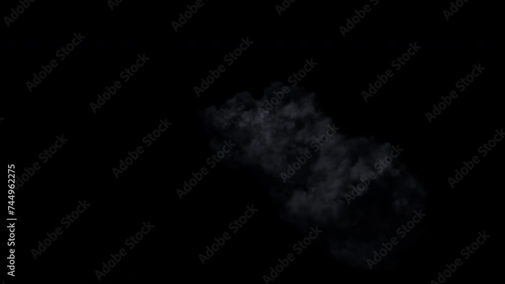 A fiery explosion that gradually fades away in realistic fire colors ...