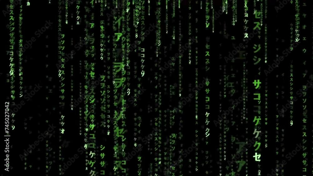 Vidéo Stock Digital binary code processing on screen background loop. Data rendering of a ...