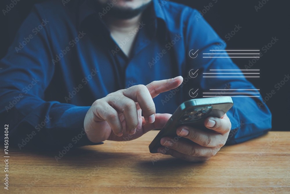 Checklist, Questionnaire with checkboxes, filling survey form online ...