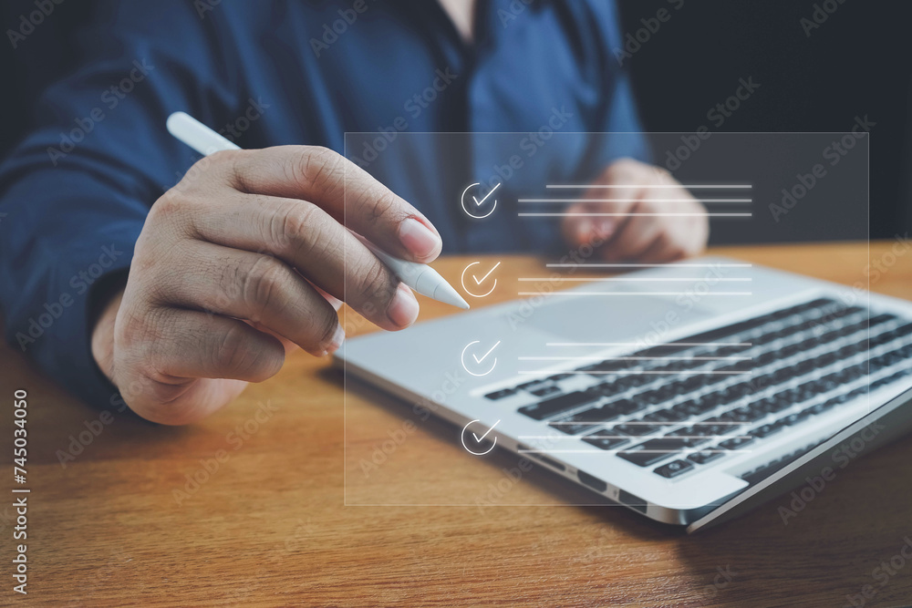 Checklist, Questionnaire with checkboxes, filling survey form online ...