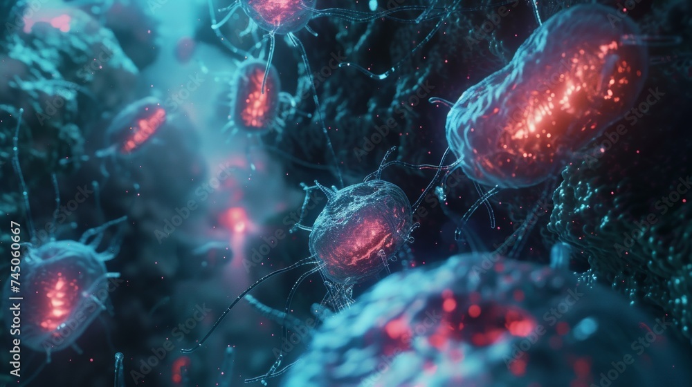 Digital visualization of virus particles at a microscopic scale with ...