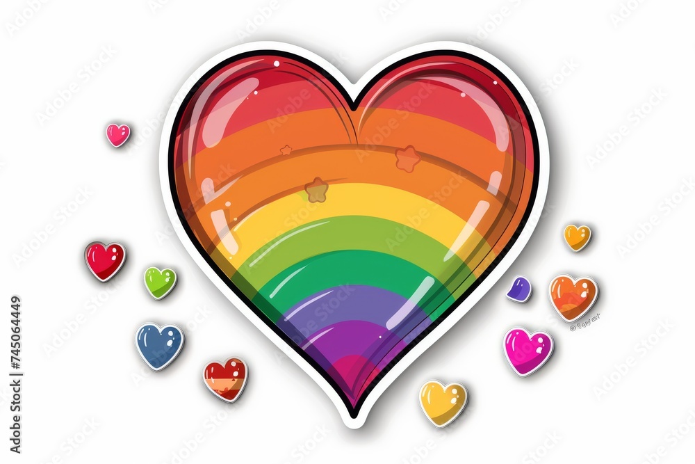 LGBTQ Pride creative project. Rainbow industrial design colorful lgbtq+ ...
