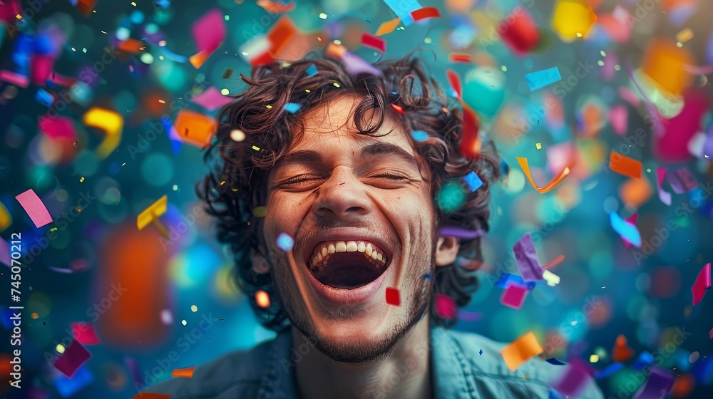 Depict the moment of an unexpected victory, where the surprise of ...