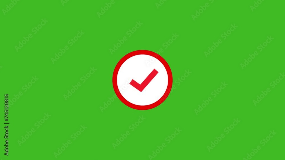 Abstract Check mark animation 4k video. checkbox or checkmark animation ...