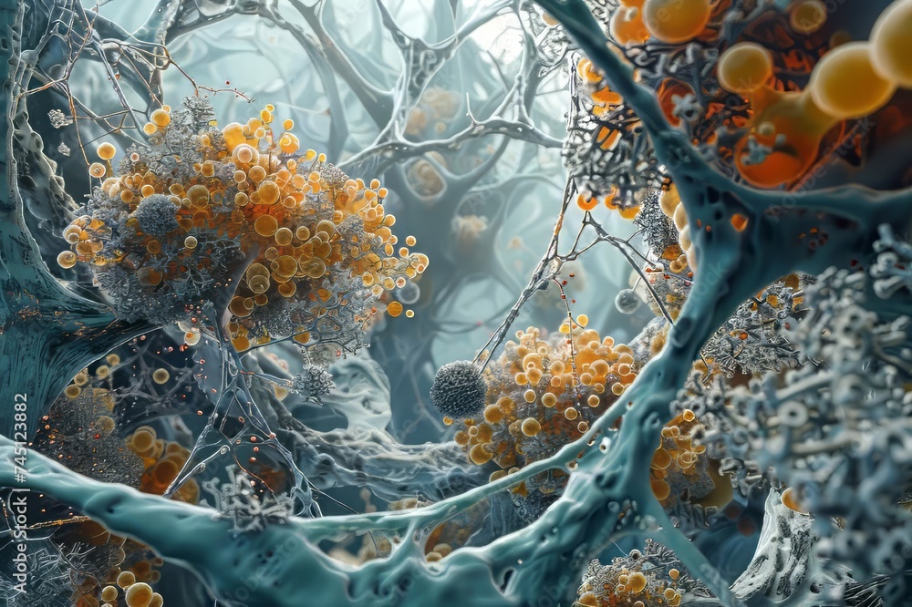 The inner workings of a cell at the molecular level. Dynamic molecular ...