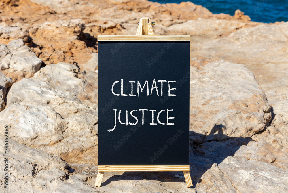 Climate justice symbol. Concept words Climate justice on beautiful ...