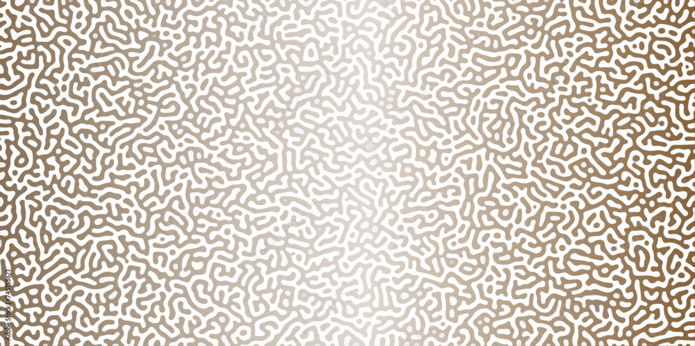 olive and white turing pattern. Reaction diffusion or turing pattern vector design. Abstract ...