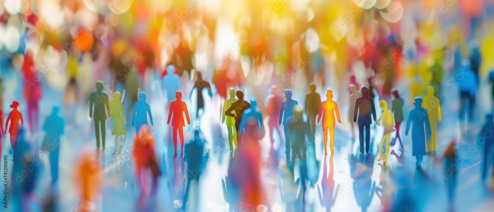 Community Unity, Diverse group of people forming a community ...