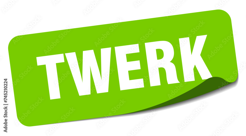 twerk sticker. twerk label Stock Vector | Adobe Stock