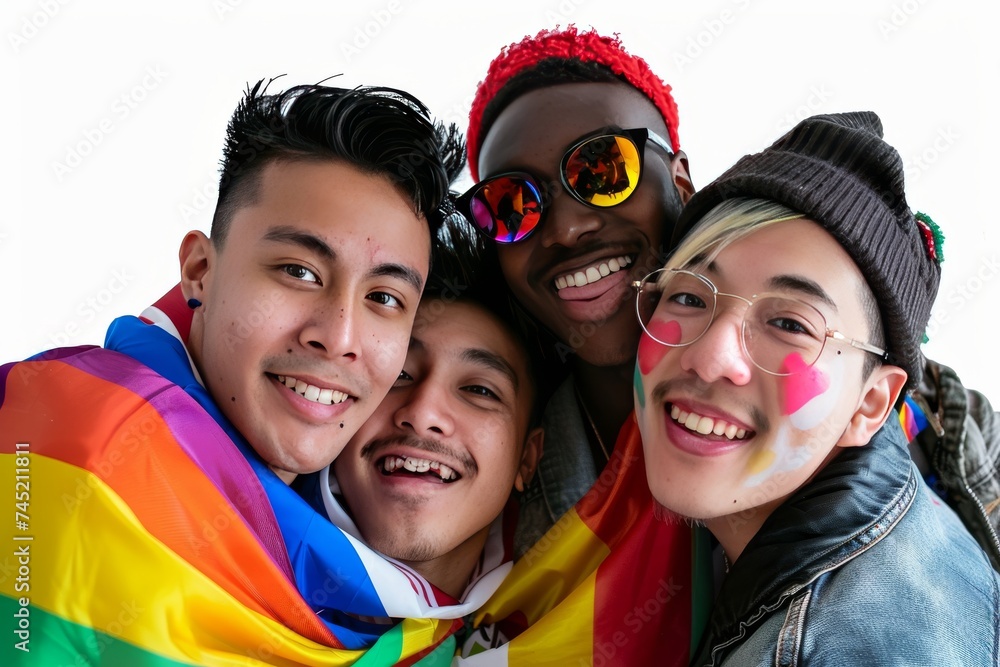 LGBTQ Pride fantasy illustration. Rainbow self identification colorful ...