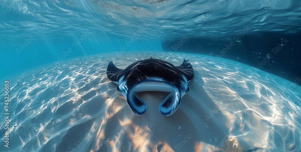 snorkeling in the sea. Fascinating Manta Ray Cleaning Station Showcase ...