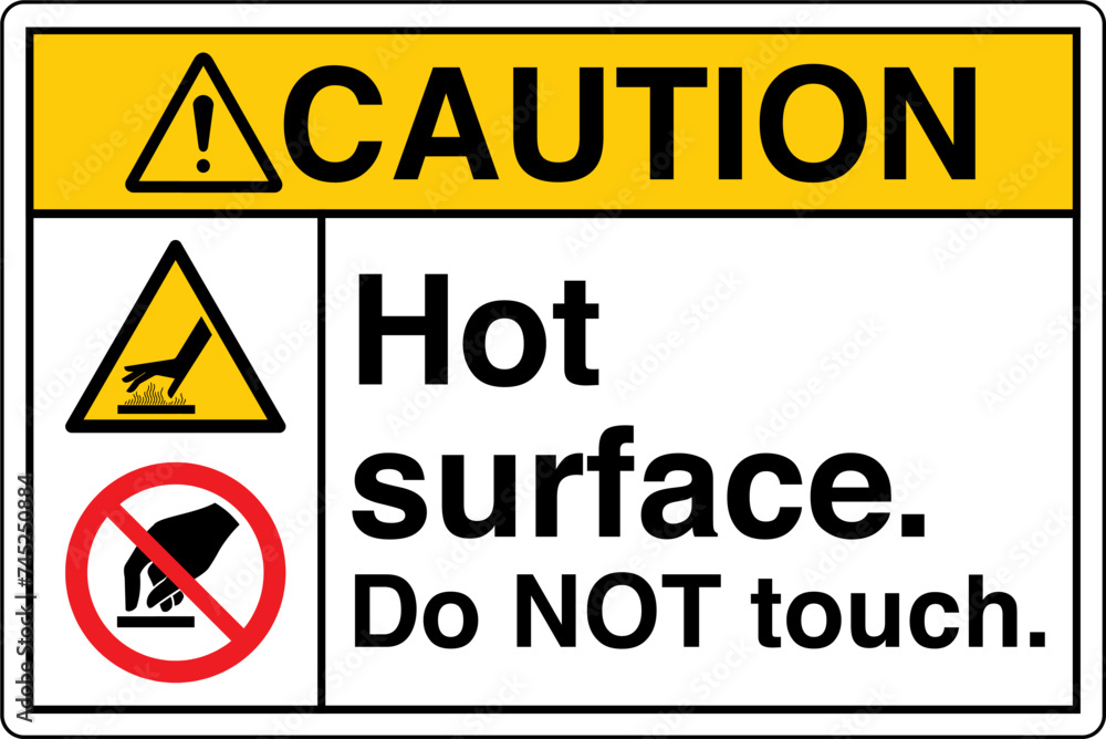 ANSI Z535 Safety Sign Marking Label Two Symbol Pictogram Standards ...