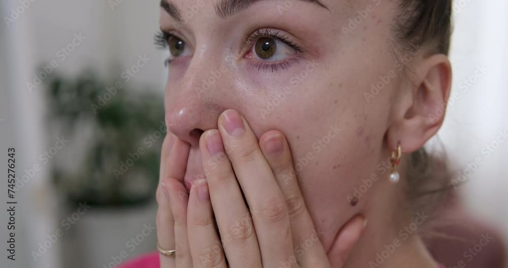 Self-Care Concept. Portrait Of Attractive Young Female Looking ...