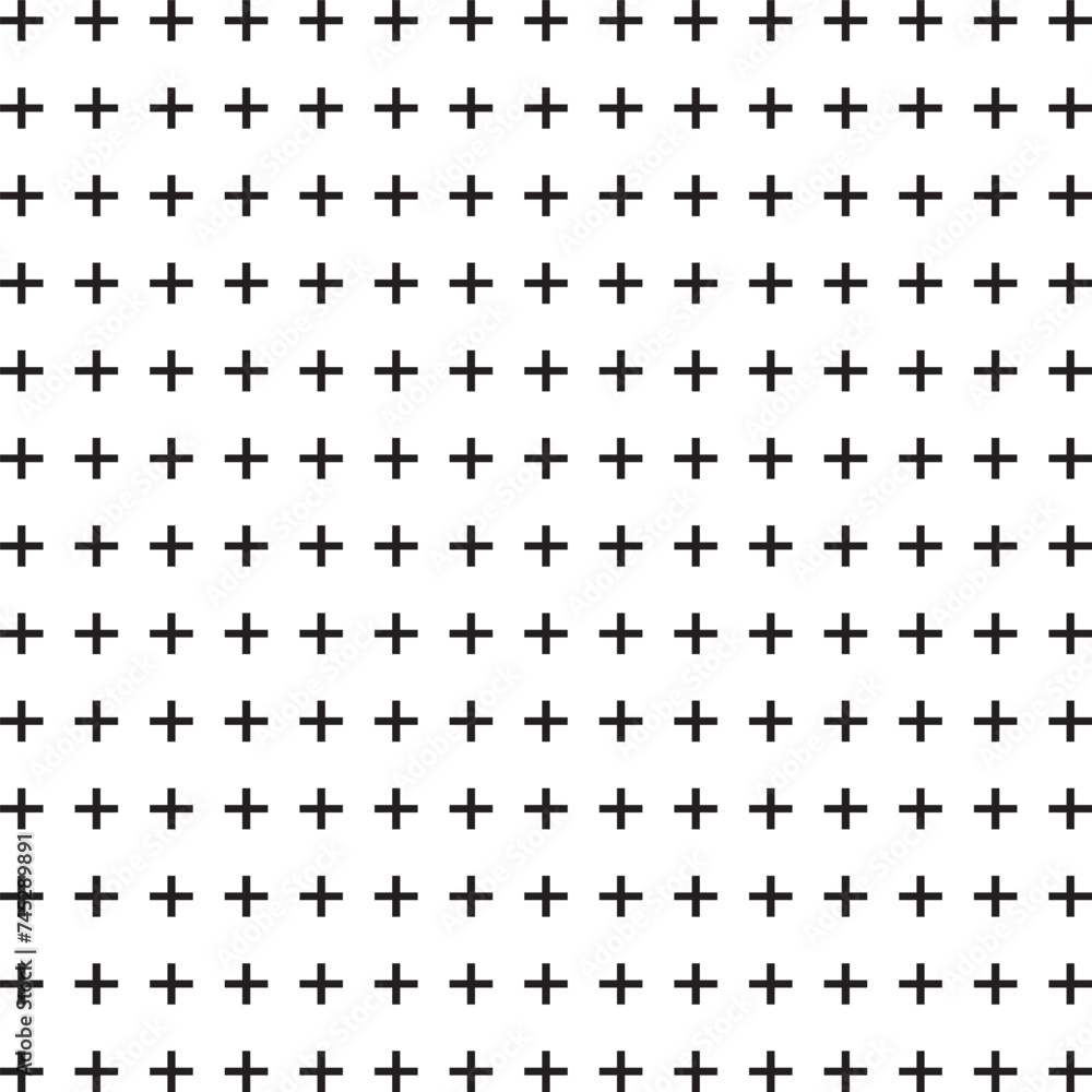 cross pattern with plus sign. mathematics geometry background . seamless cross. Vector ...