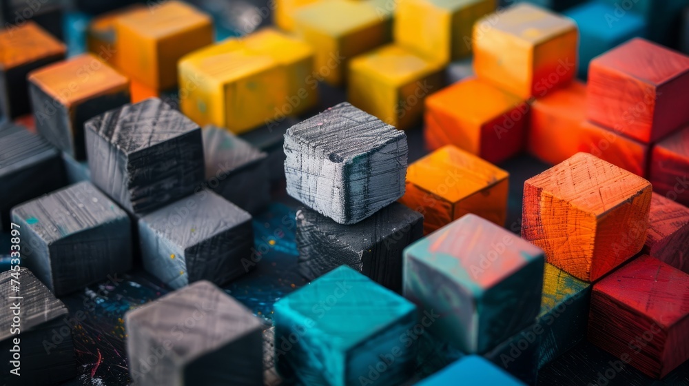 Vibrant cubes intersecting: intersectionality and diversity concept ...