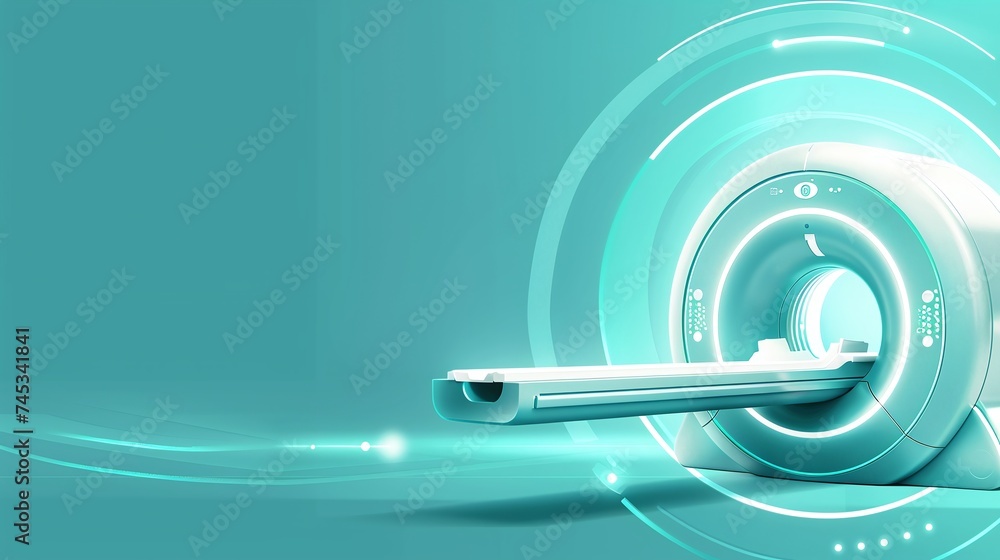 advanced mri or ct scan medical diagnosis machine at hospital lab as ...