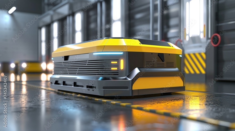 automated guided vehicle technology in logistics management for ...