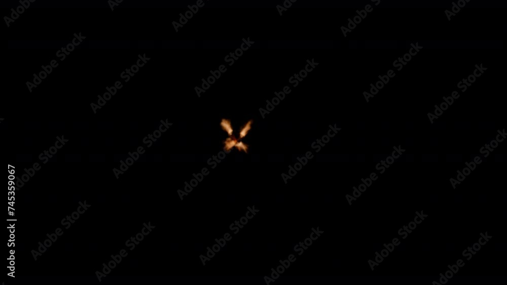 Realistic Muzzle flashes straight fire montage with smoke effect ...