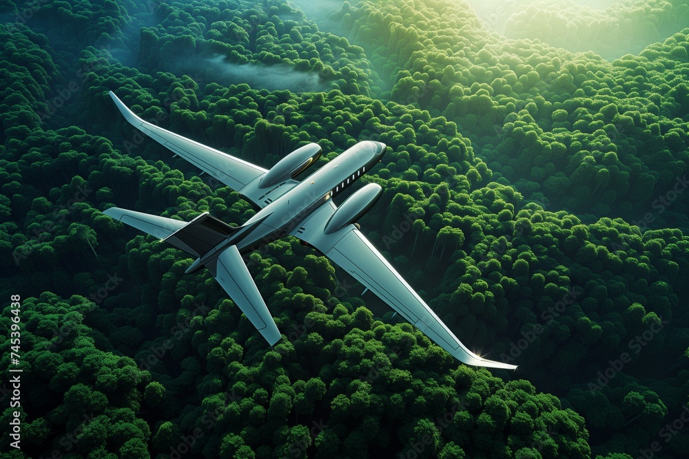 Airplane Towing Banner with Earth Day Message Over Coastal Cities ...