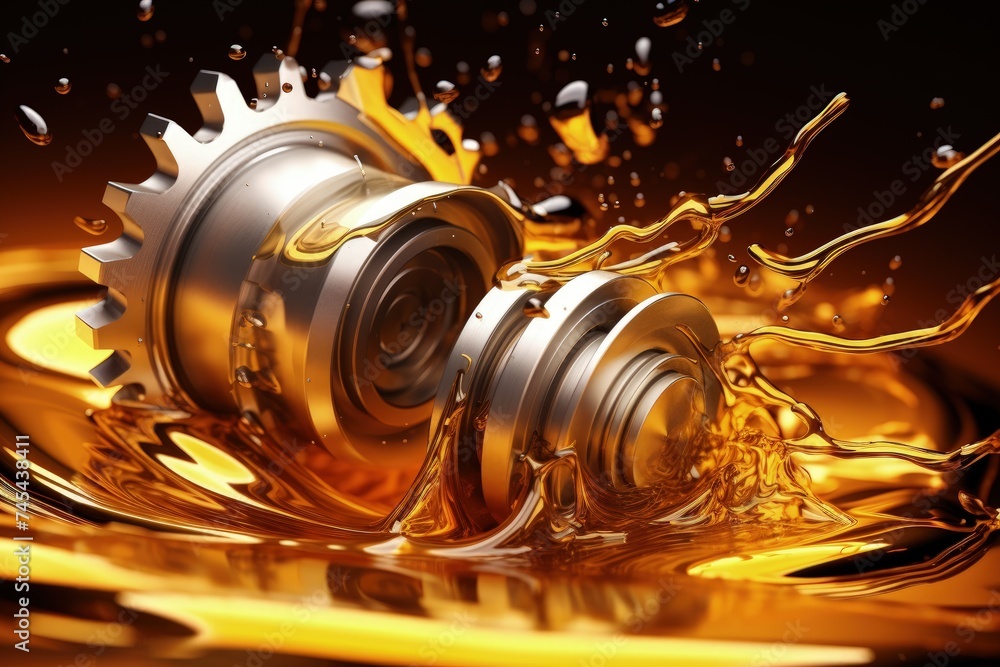 Motor oil in the mechanism of a car engine: care for durability and ...