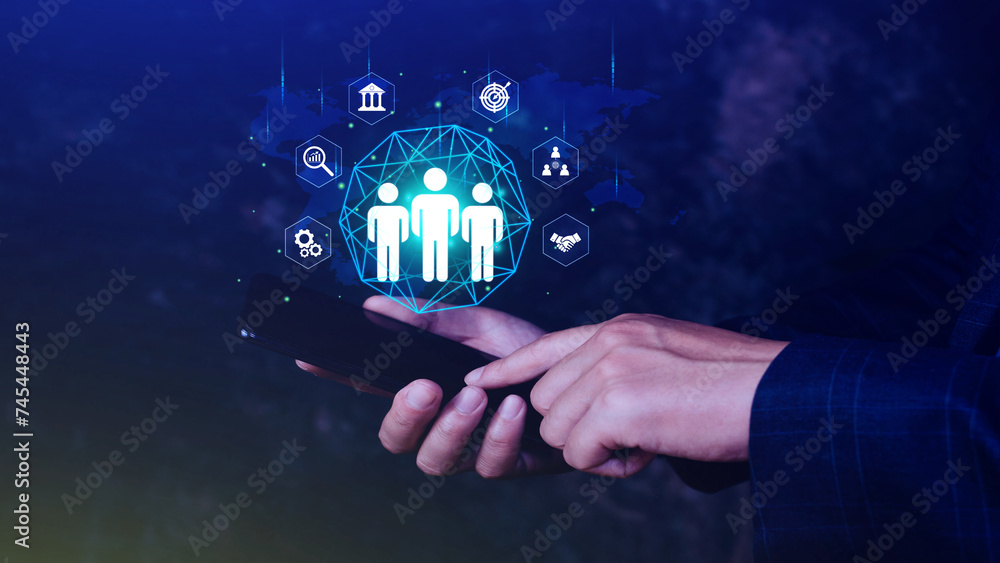 Teamwork and partnership concept. Business solution, Development. Unity ...