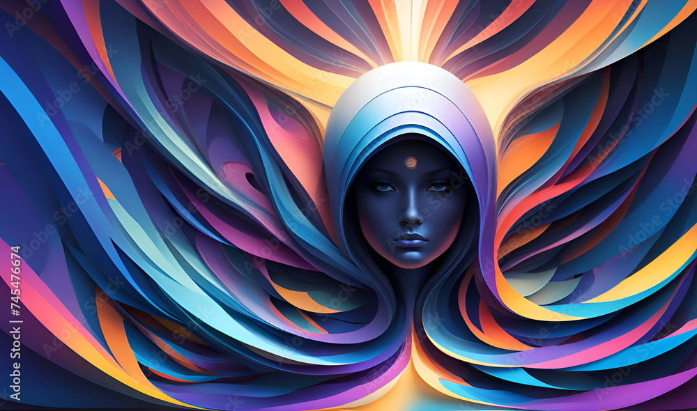 Abstract concept art of mental health problems Stock Illustration ...