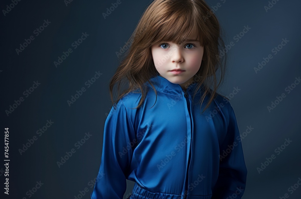 Secretive Modern child girl underground bunker. Bomb shelter. Generate ...