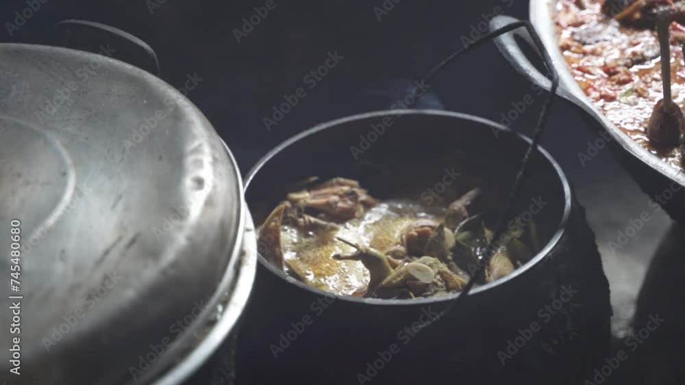 Vidéo Stock Cooking Indonesia Indonesian Traditional Food Culinary in ...