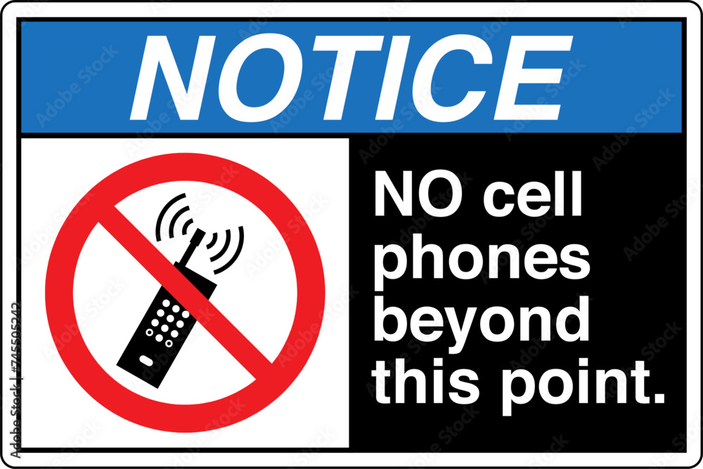 ANSI Z535 Safety Sign Marking Label Symbol Pictogram Standards No Cell ...