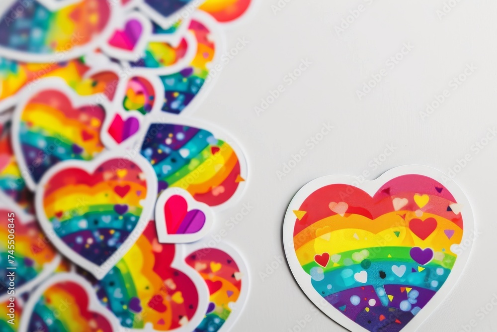 LGBTQ Sticker audacious sticker design. Rainbow innovative motive ...