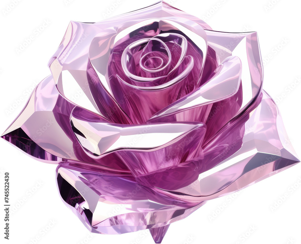 purple rose,purple violet crystal shape of rose,violet rose made of ...