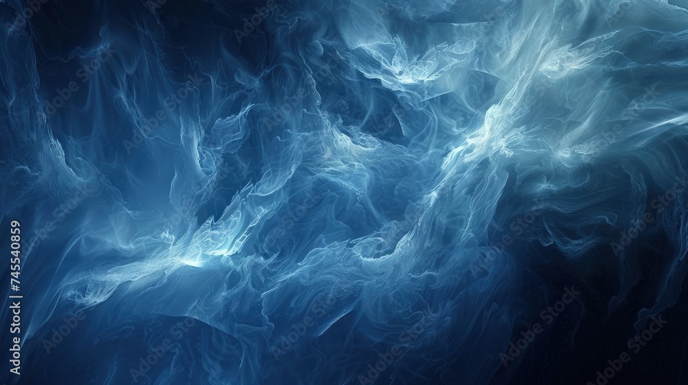 Abstract blue effect background - generative ai Stock Illustration ...