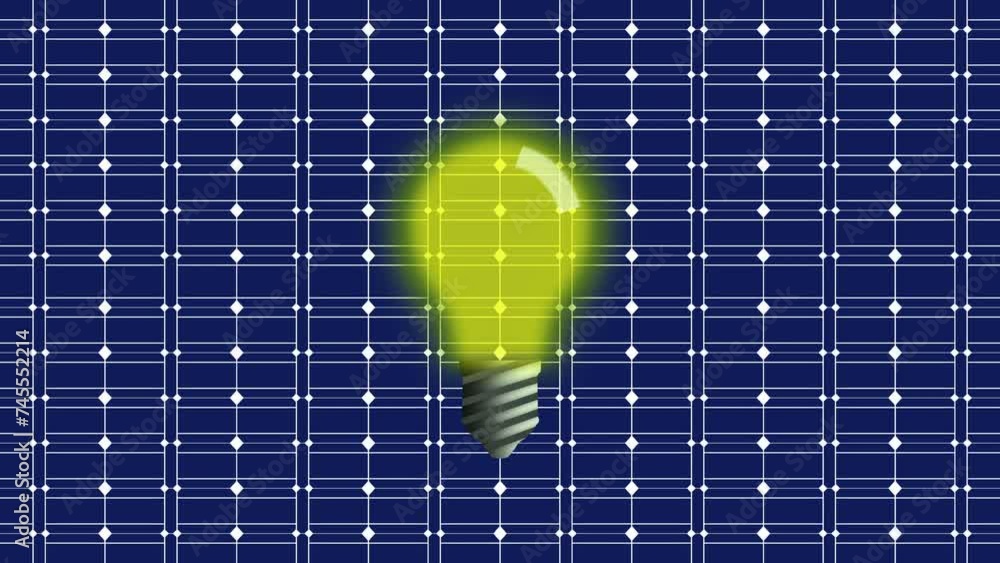 Solar panel as the power source of future, light bulb and a solar panel ...