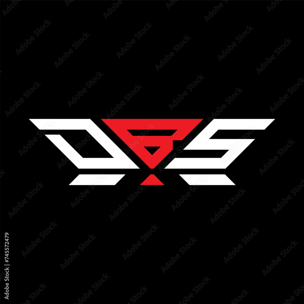 DBS letter logo vector design, DBS simple and modern logo. DBS ...