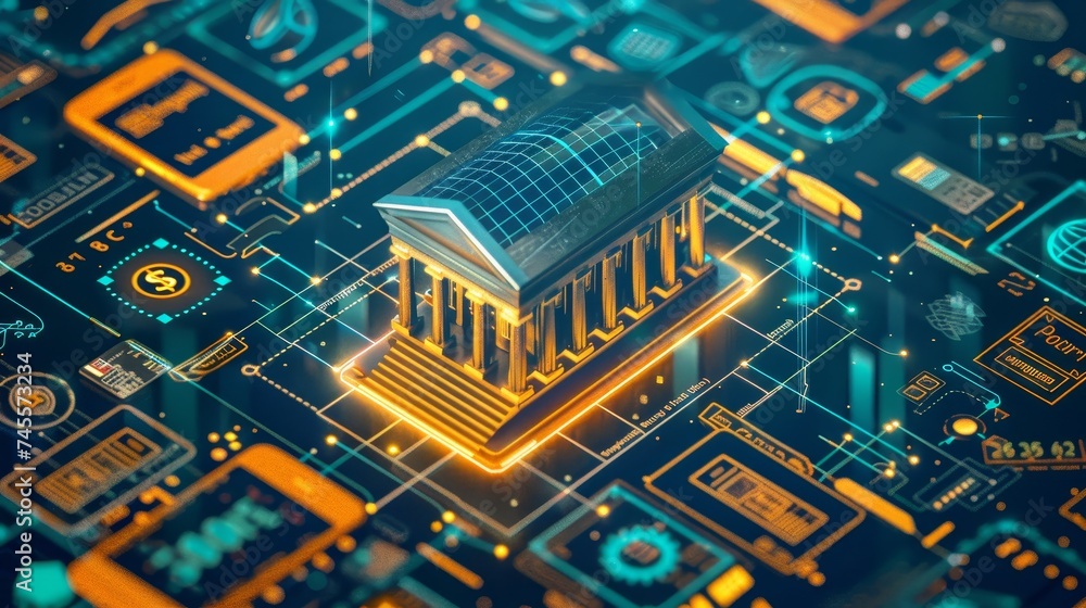 Visualize the evolution of banking from traditional branches to digital ...