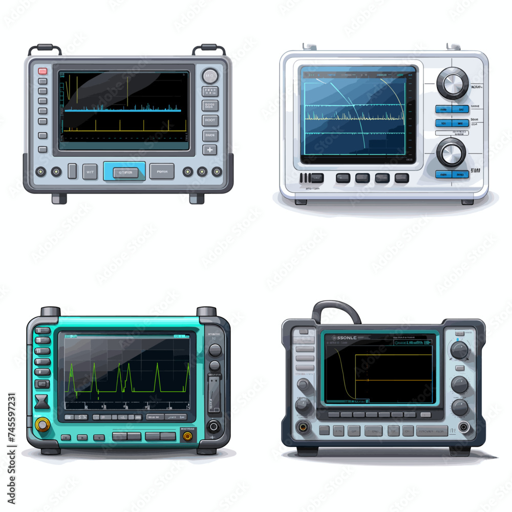 Digital Oscilloscope (Waveform Monitoring Device). simple minimalist ...