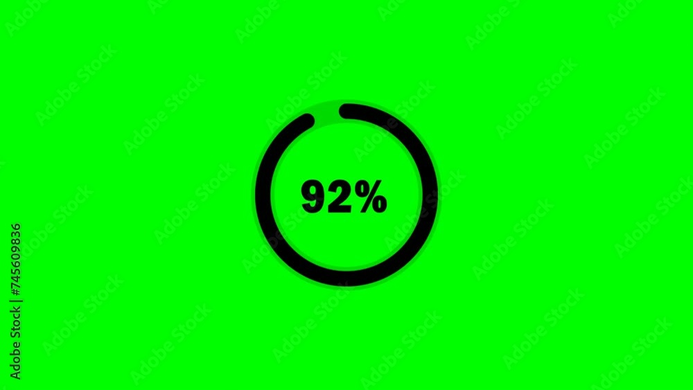 Indicator progress bar animasi video 4K. Skala loading. Animasi video ...