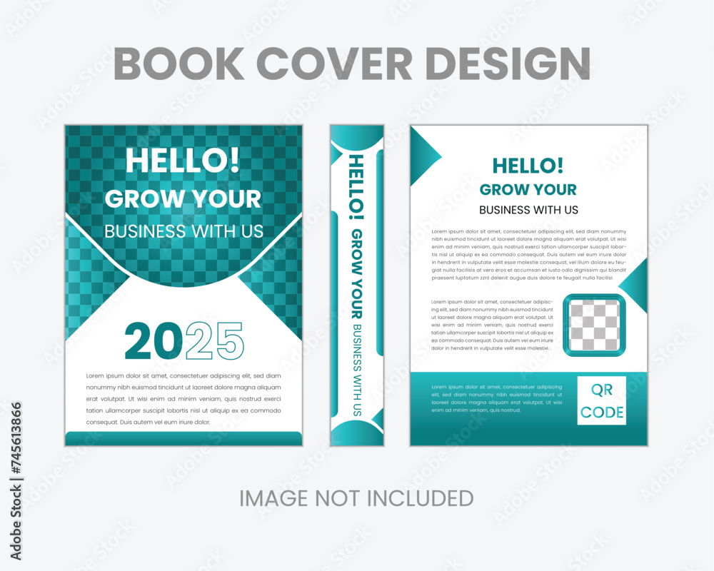 Creative cover design vector set. Watercolor book cover design ...