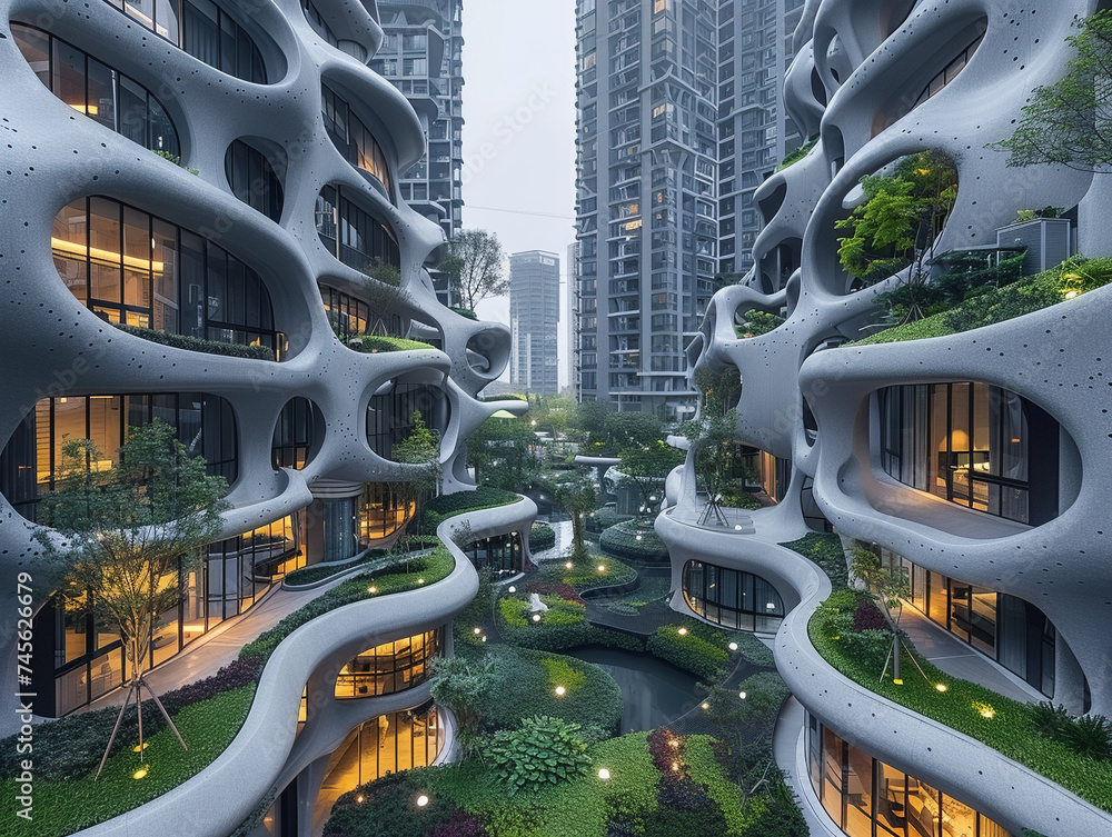 Dynamic urban landscapes with buildings that change shape and function ...