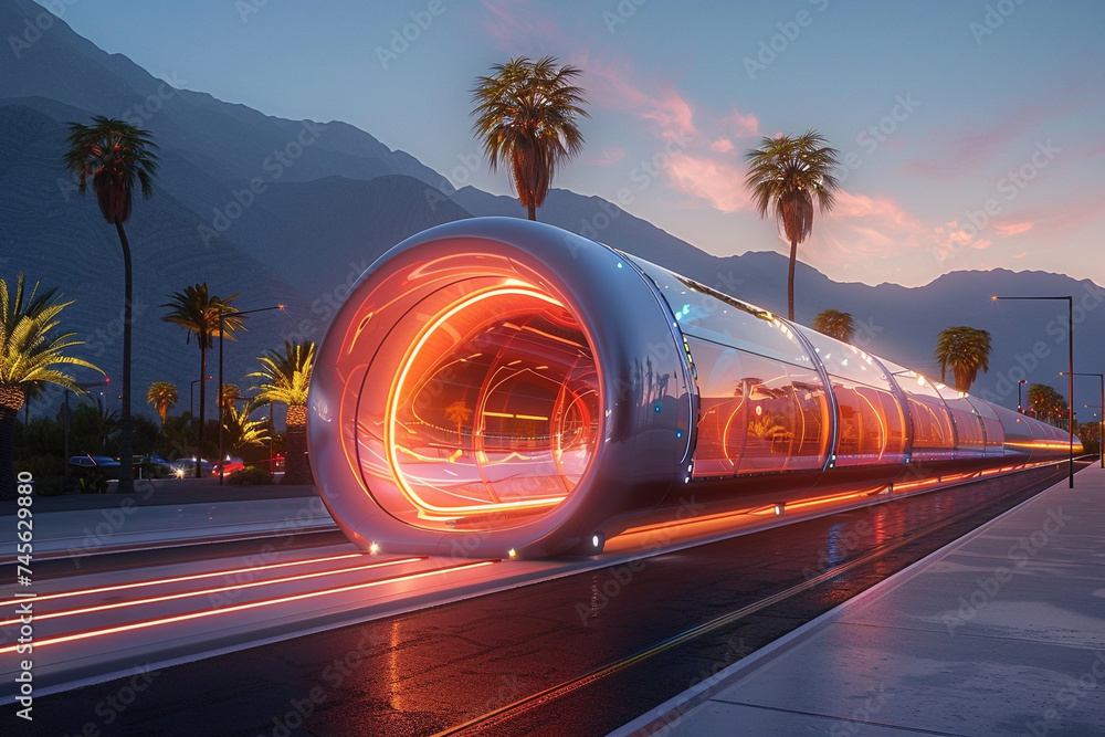 hyperloop transportation hubs designed for quick and easy access to ...