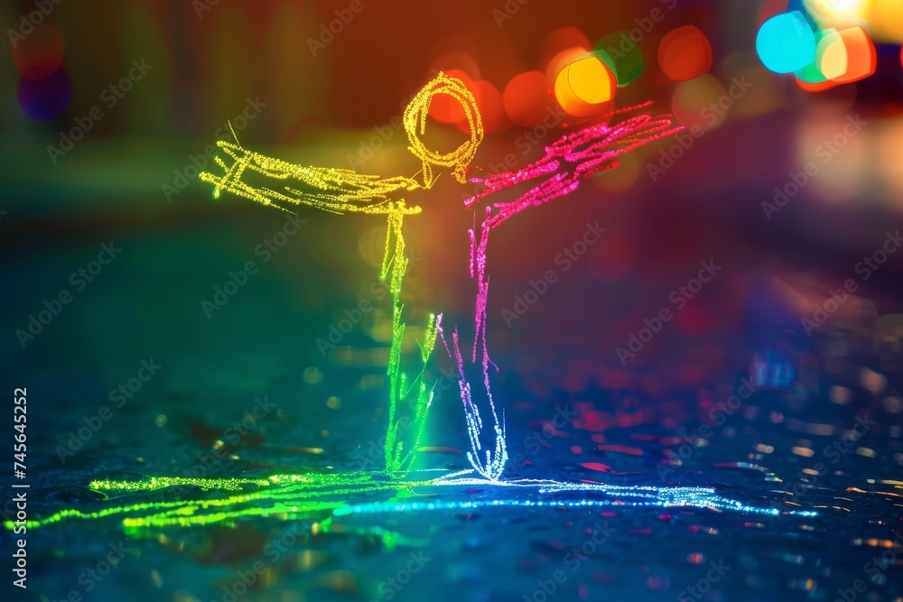 LGBTQ Sticker tolerant design. Rainbow duality motive lgbtq pride ...