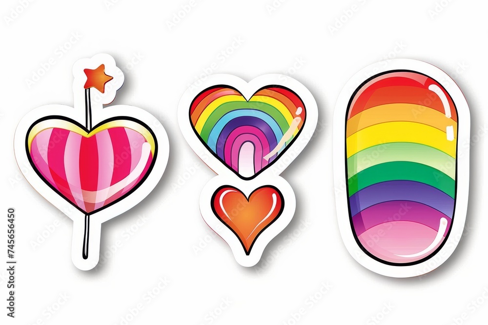 LGBTQ Sticker lgbtq clubs sticker design. Rainbow lgbtq nightlife ...