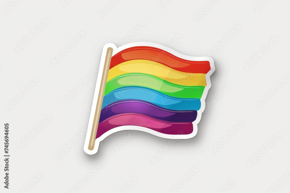 LGBTQ Sticker lgbtq pride sticker for rights design. Rainbow harmony ...