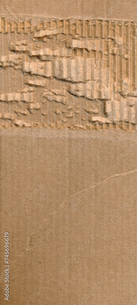 Wallpaper torn cardboard. Paperboard paper ripped frame, border ...