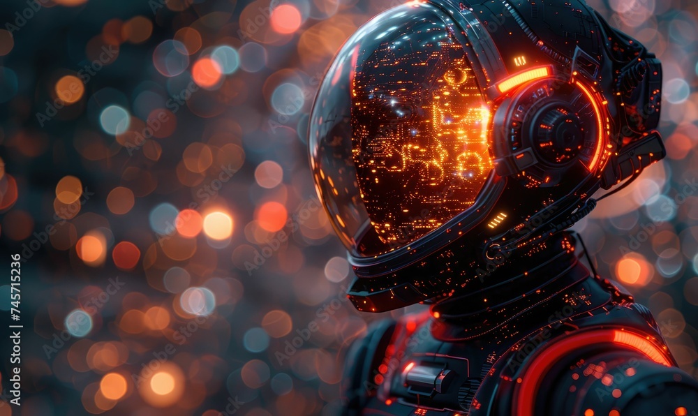 Epic space opera battle scene with advanced robotics armies, a fantasy ...