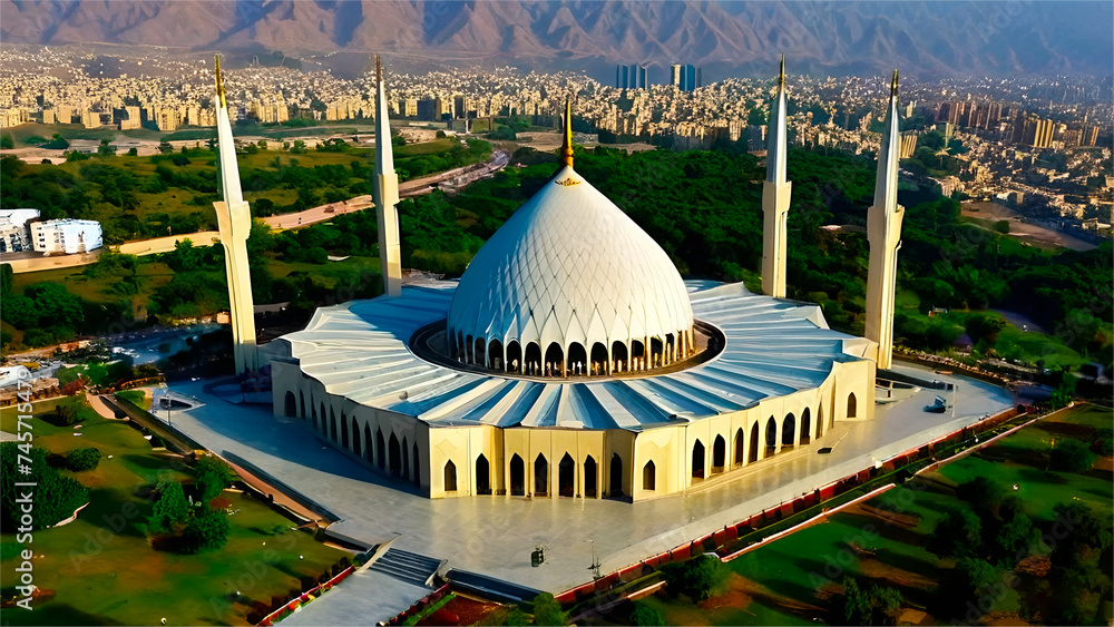 Beautiful Mosque, Ramazan Mubarak, Islam concept, Religion, worship, a ...